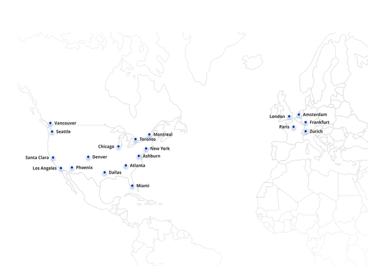 Instant Dedicated Servers in Canada, USA, Europe