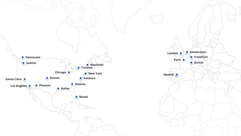 Instant Dedicated Servers in Canada, USA, Europe